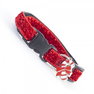 Candy Cane Christmas Charm for Cat Collars